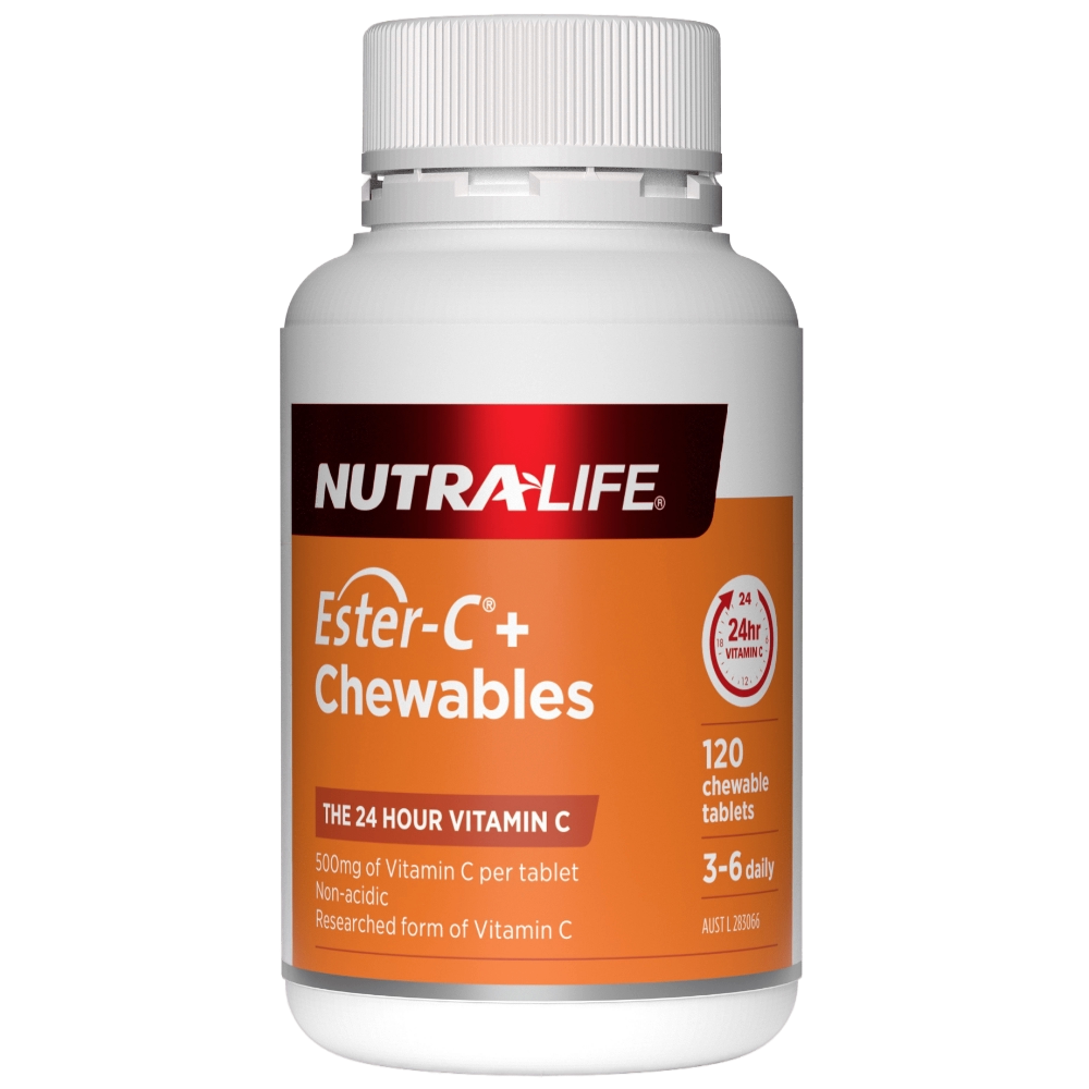 Nutra-Life Ester-C+ 120 Chewables Tablets – Vitamins 4 You
