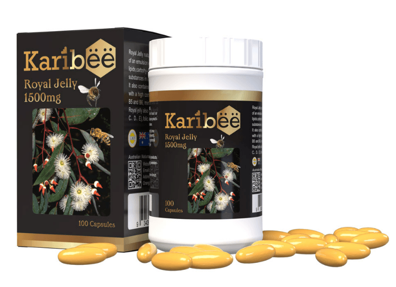 Karibee Royal Jelly 1500mg 100 Capsules – Vitamins 4 You